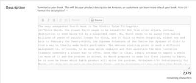 How To Make Your Amazon Book Description Stand Out
