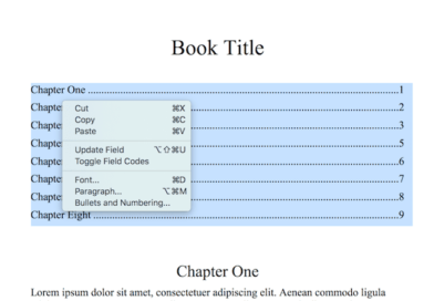 The Complete Guide How To Make A Table of Contents In Books