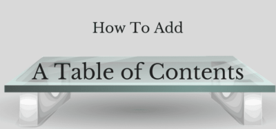 How To Make A Book Table Of Contents - A Full Guide