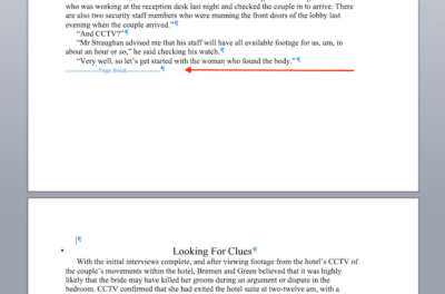 Format Ebook Chapters To Start Halfway Down A Page
