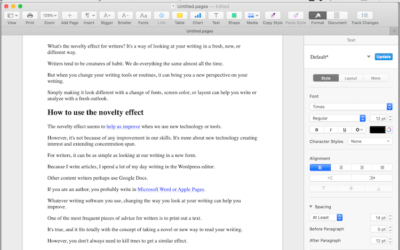 How The Novelty Effect Can Help Improve Your Writing