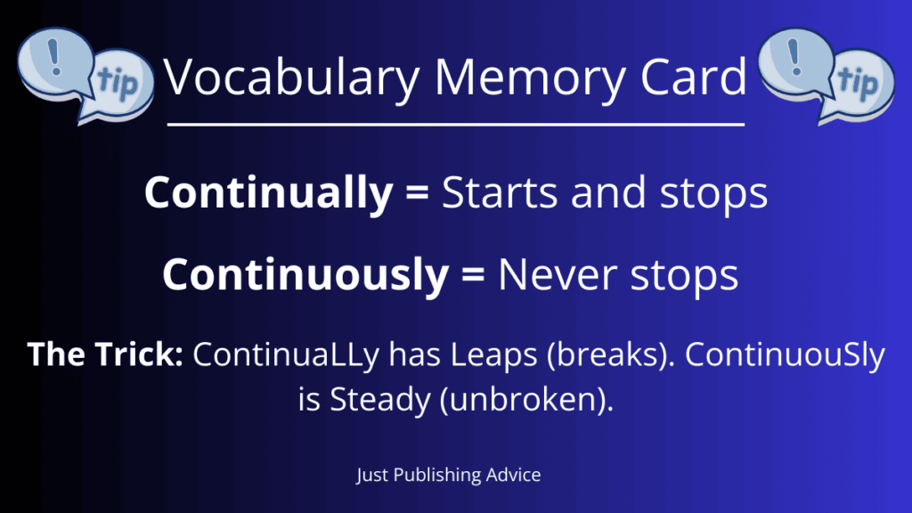 Continually Or Continuously? (The "Pause" Rule)