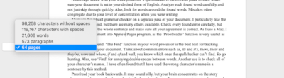 How To Find And View Page Count In Apple Pages For Mac