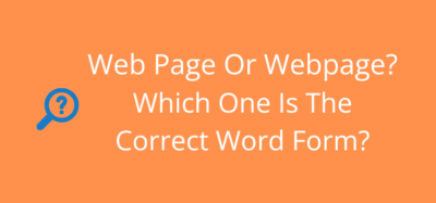 Web Page Or Webpage Plus More Web Vocabulary Choices